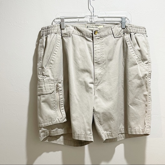 Weekenders | Shorts | Weekender Mens Beige Khaki Manatee Cargo Shorts ...